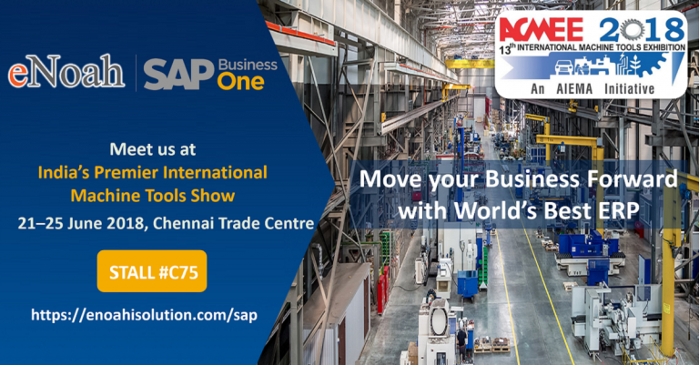 eNoah SAP Partner at ACMEE 2018, Chennai