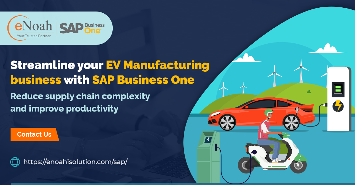ERP for Electric Vehicle Manufacturing | SAP ERP for EV Vehicles - eNoah